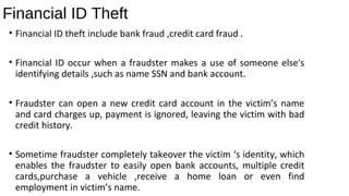 Identity theft and there types by pooja kalra | PPT