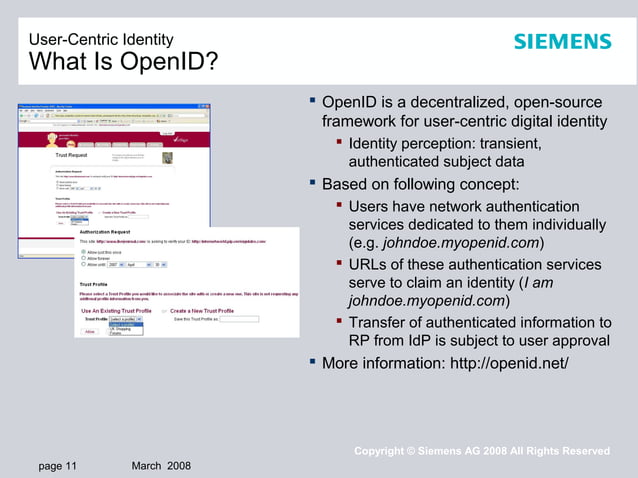 Identity 2.0 and User-Centric Identity | PPT | Internet | Computing