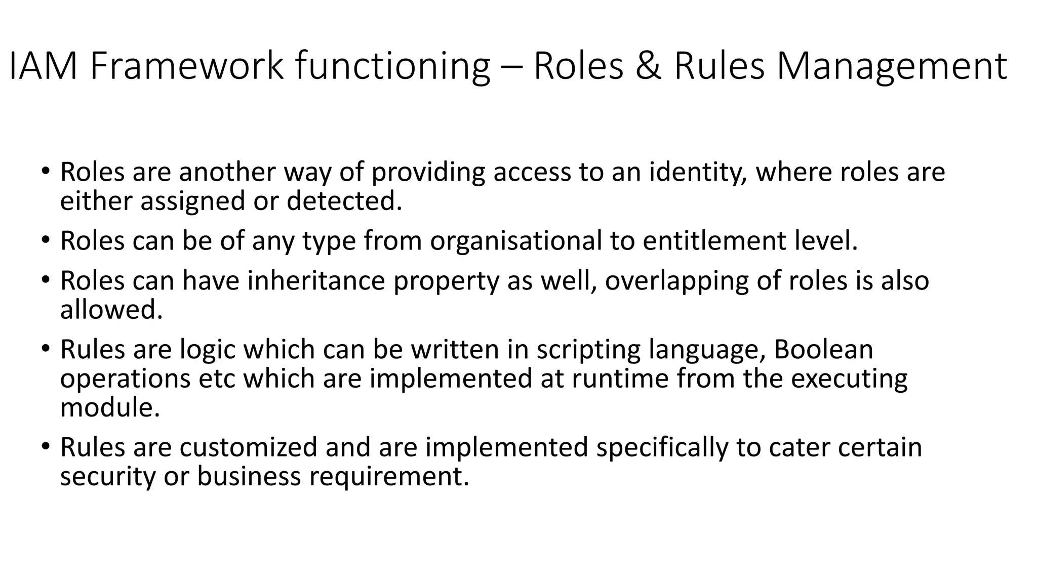Identity & access management | PPTX