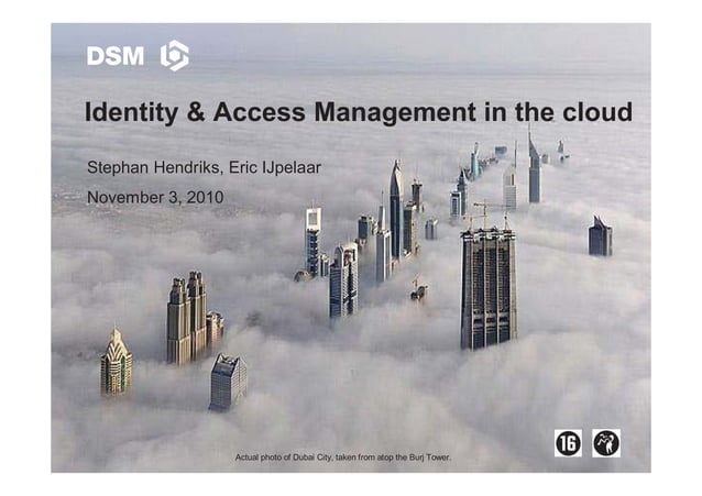 Stephan Hendriks Eric IJpelaar - Identity access management in the ...