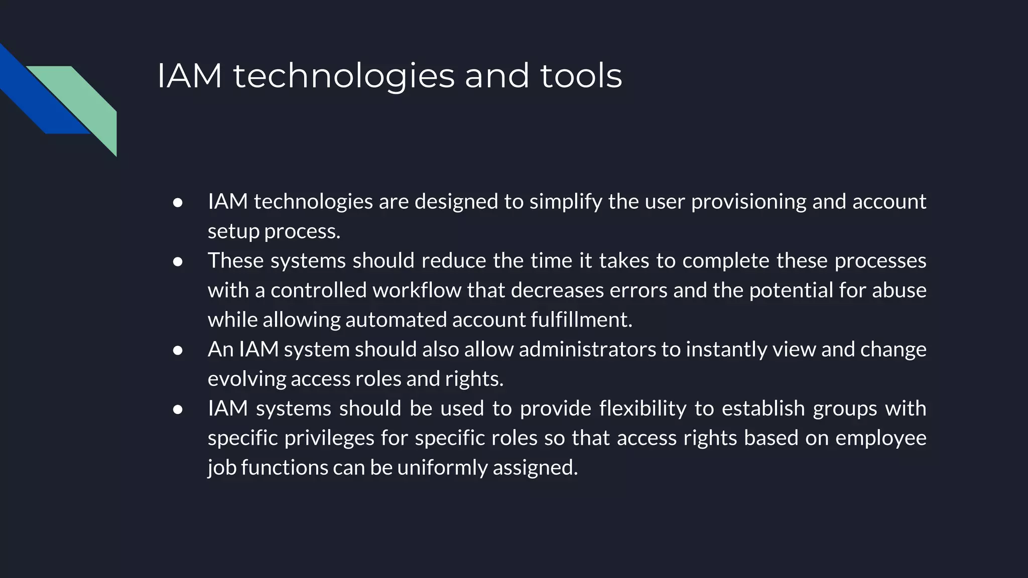 Identity and access management | PPTX
