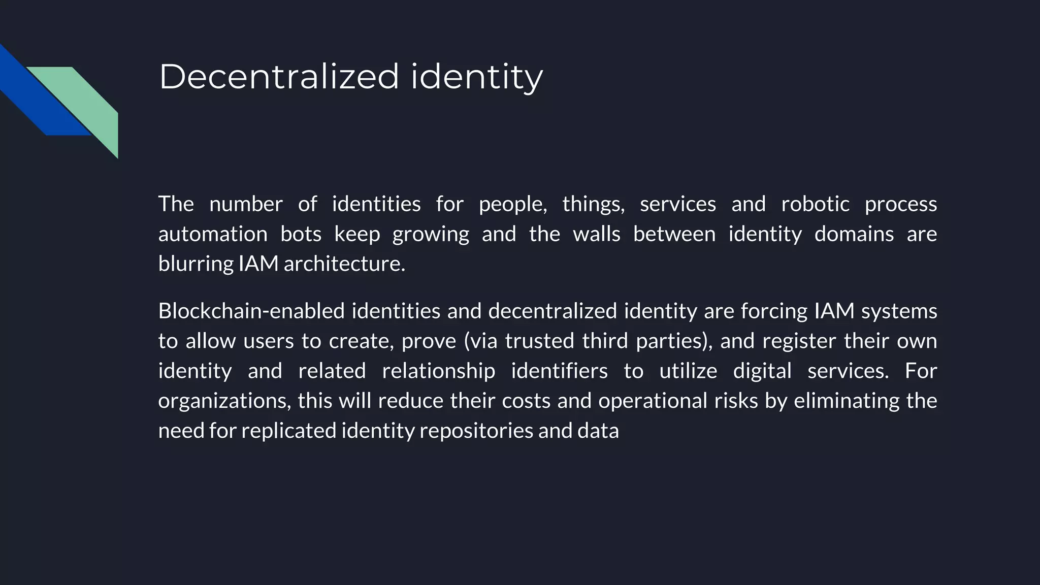 Identity and access management | PPTX