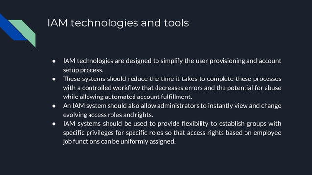Identity and access management | PPTX | Internet | Computing