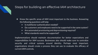 Identity and access management | PPTX