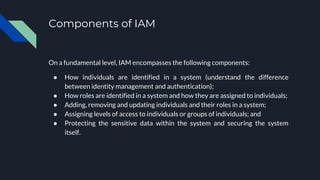 Identity and access management | PPTX