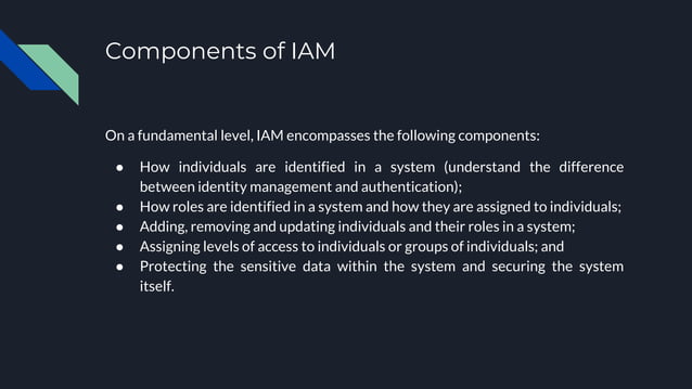 Identity and access management | PPTX | Internet | Computing