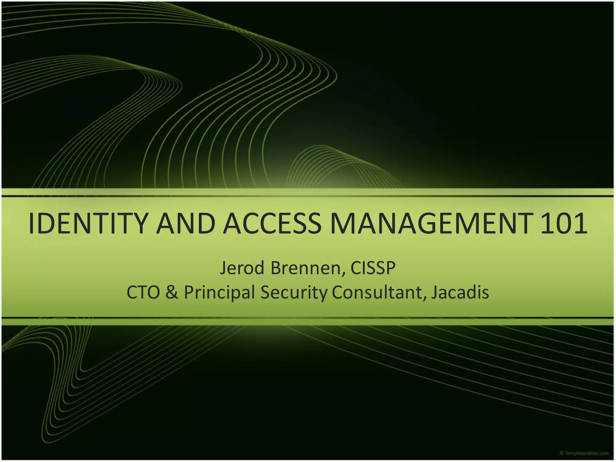 Identity and Access Management 101 | PDF