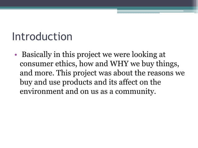 Identity and consumerism | PPTX