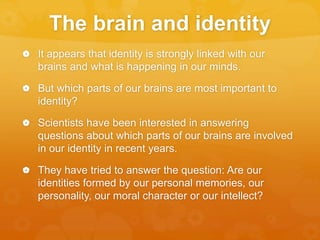 Identity and intellect | PPT