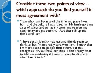 Identity and self | PPT