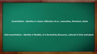 Identity and subjectivity | PPTX