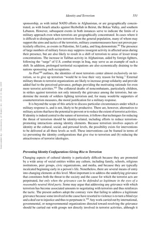 Identity and terrorism | PDF