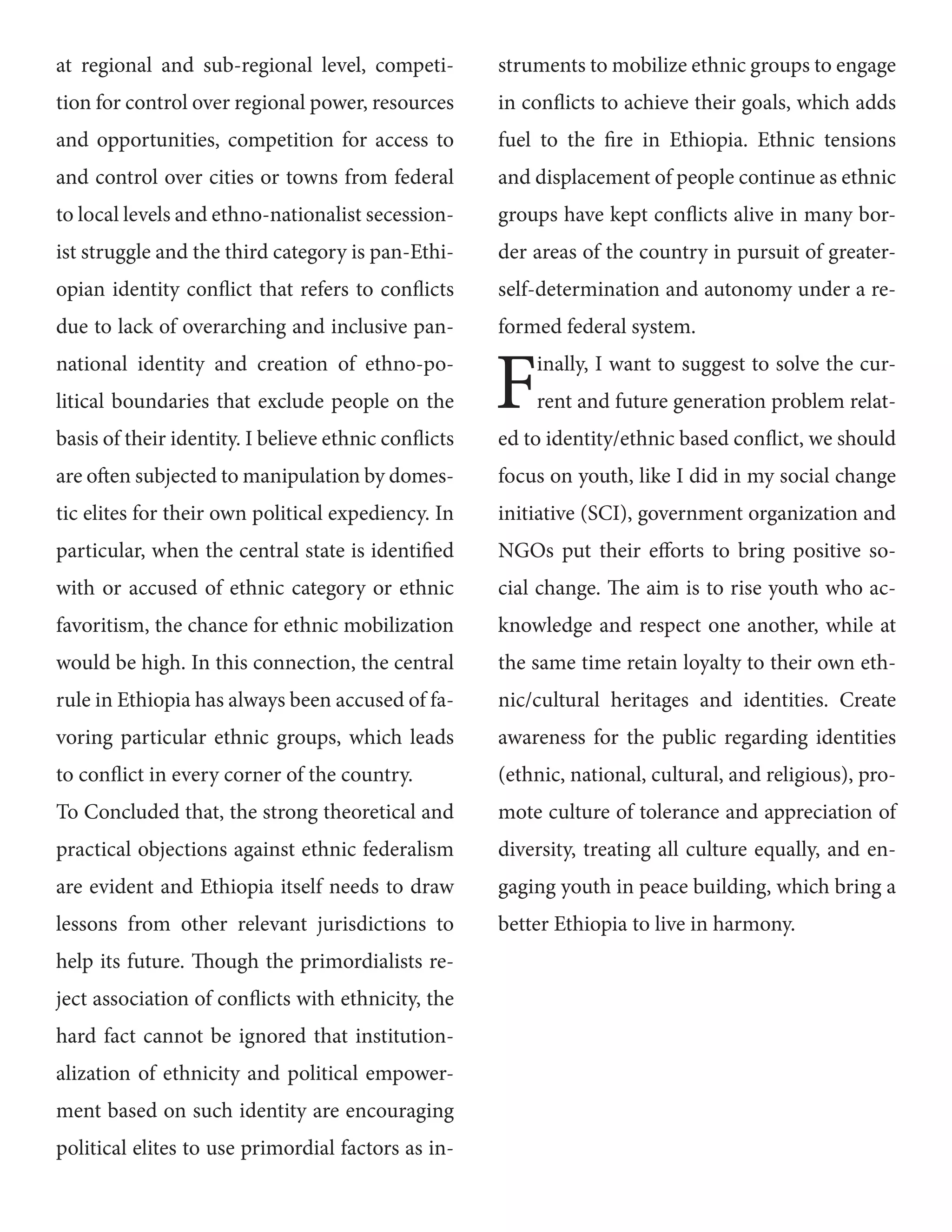 Identity at the peace, conflict security & development Nexus | PDF