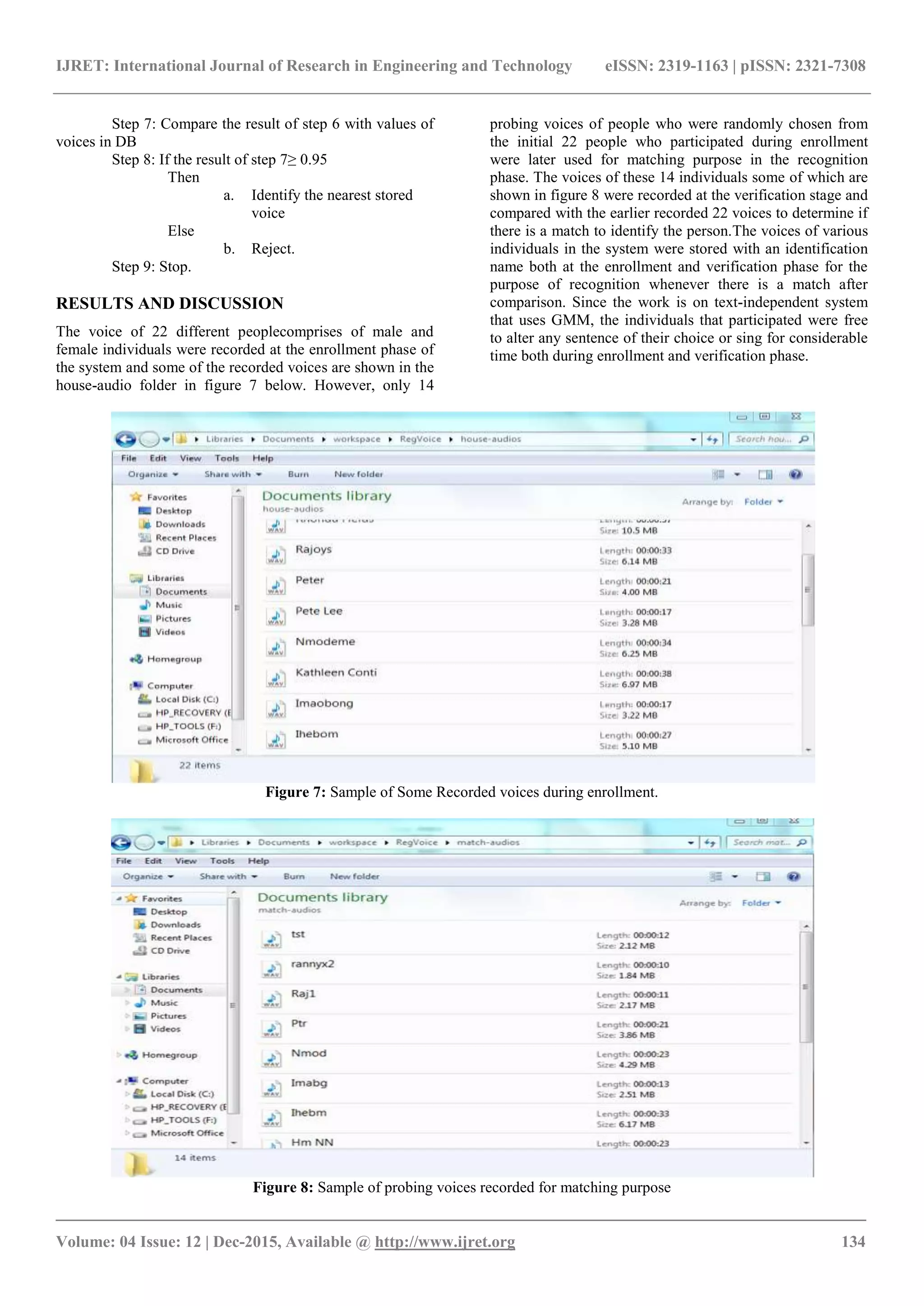 Identity authentication using voice biometrics technique | PDF