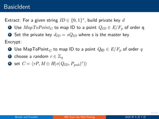 Identity based encryption from the weil pairing | PPT