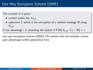 Identity based encryption from the weil pairing | PPT