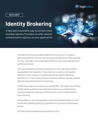 How Identity Brokering Simplifies Access Management | PDF