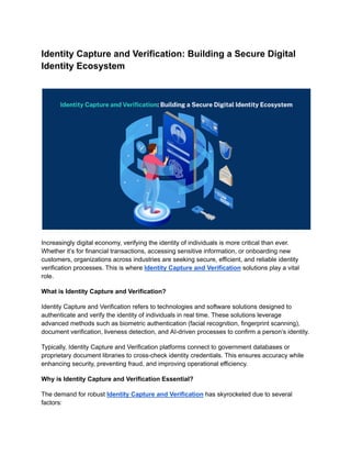Identity Capture and Verification_ Building a Secure Digital Identity ...