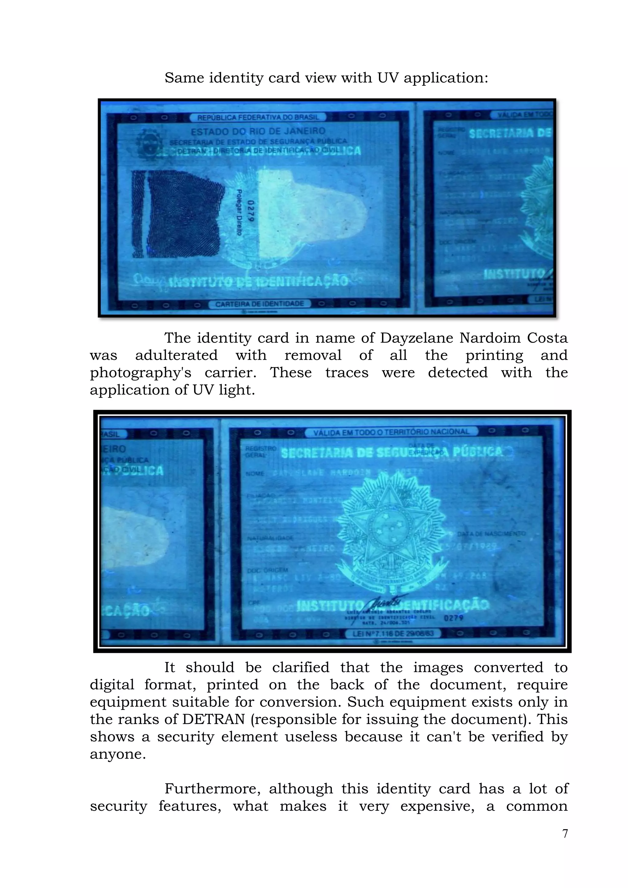 Identity card erasures and alterations - a real case | PDF