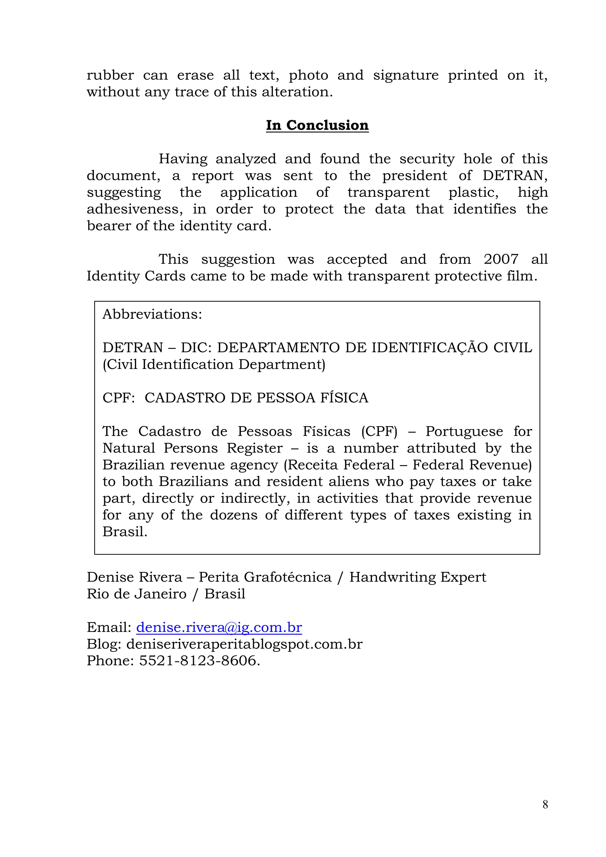 Identity card erasures and alterations - a real case | PDF