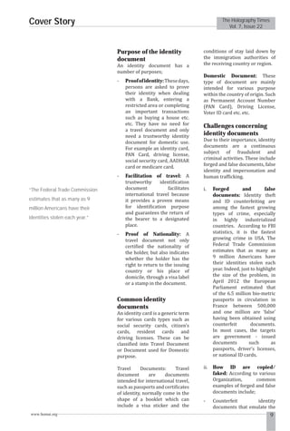 Identity document challenges and solutions | PDF