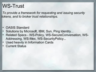 Identity Enabling Web Services | PPT