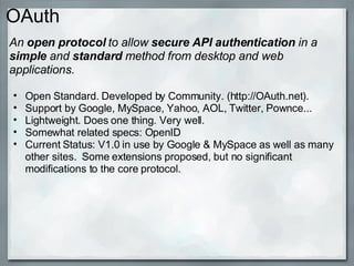 Identity Enabling Web Services | PPT