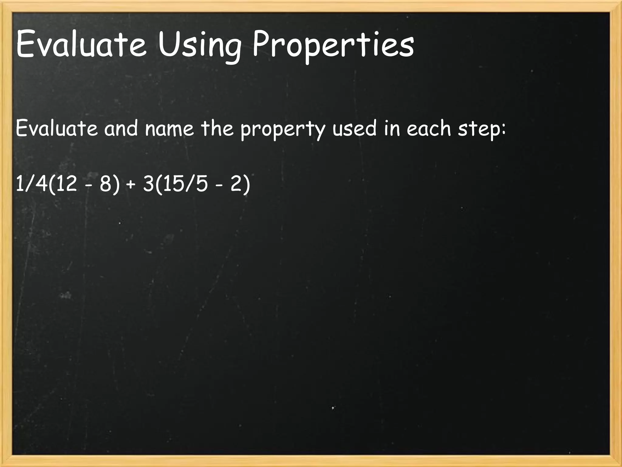 Identity equality properties | PPT