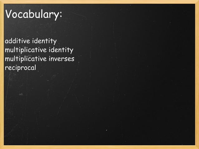 Identity equality properties | PPT