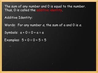 Identity equality properties | PPT