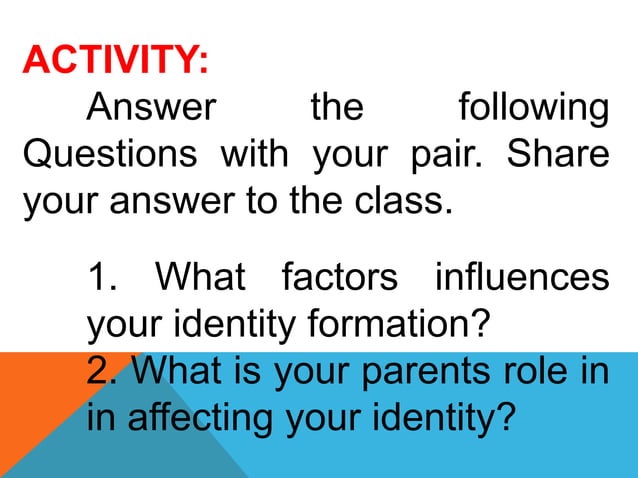 Identity formation | PPT