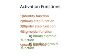 Activation Functions Artificial Intelligency | PPTX