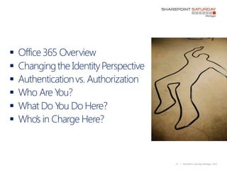 Identity in office 365 sps michigan 2013 | PPT