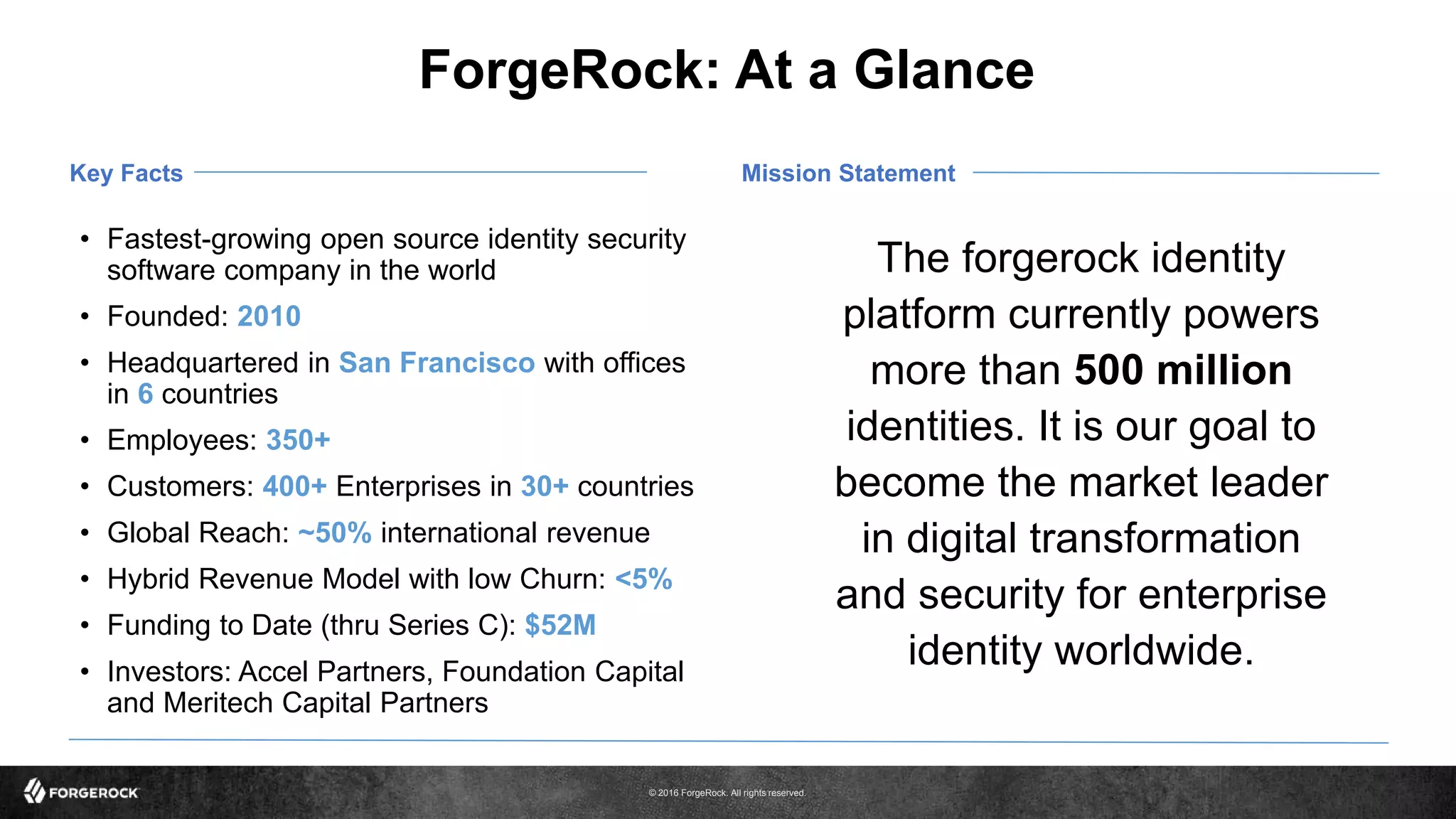 Identity Management with the ForgeRock Identity Platform - So What’s ...