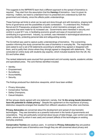 Identity Management Policy Seminar | PDF