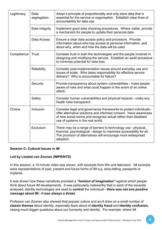 Identity Management Policy Seminar | PDF