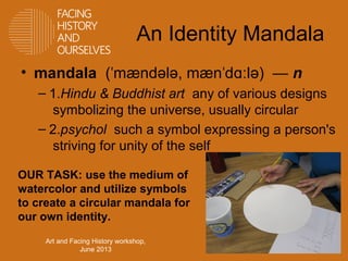 Identity mandala | PPT