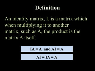 Identity Matrix Square