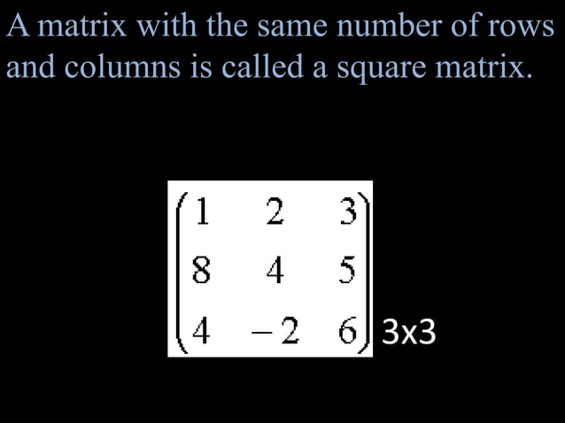 Identity matrix | PPT