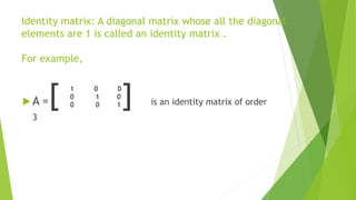 Identity matrix | PPT