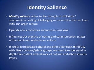 Identity Negotiation Theory | PPTX