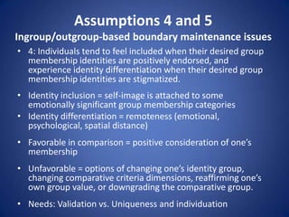 Identity Negotiation Theory | PPTX