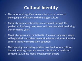 Identity Negotiation Theory | PPTX