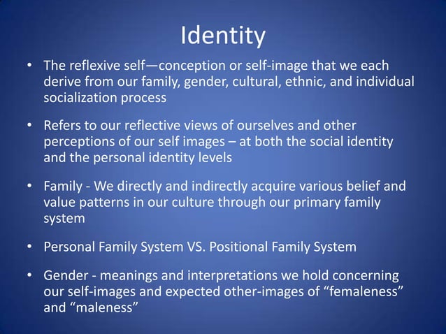 Identity Negotiation Theory | PPT