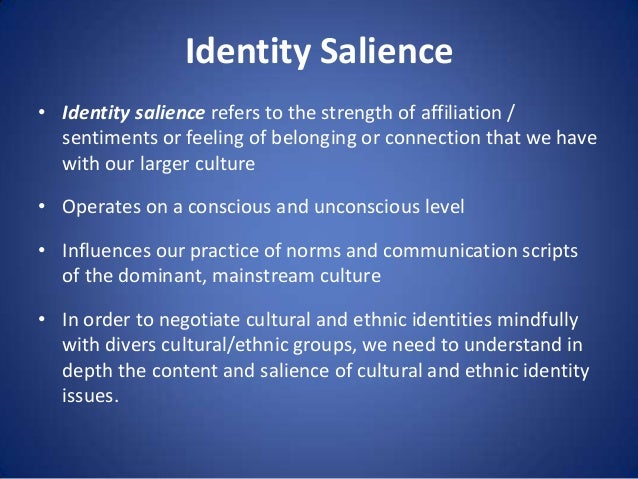 Identity Negotiation Theory