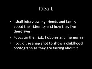 Identity project power point | PPTX