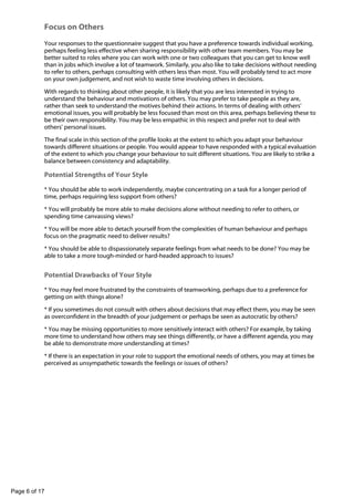 Identity Self-Perception Business Personality Questionnaire Careers ...