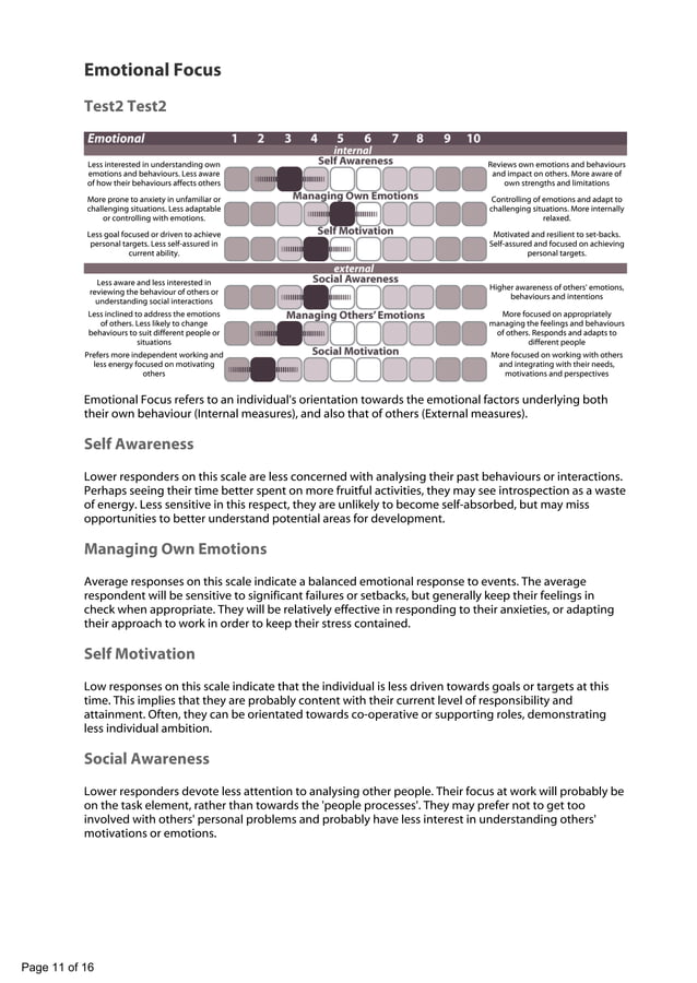 Identity Self-Perception Business Personality Questionnaire ...