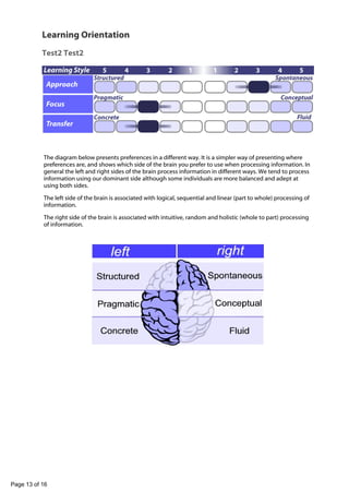 Identity Self-Perception Business Personality Questionnaire ...