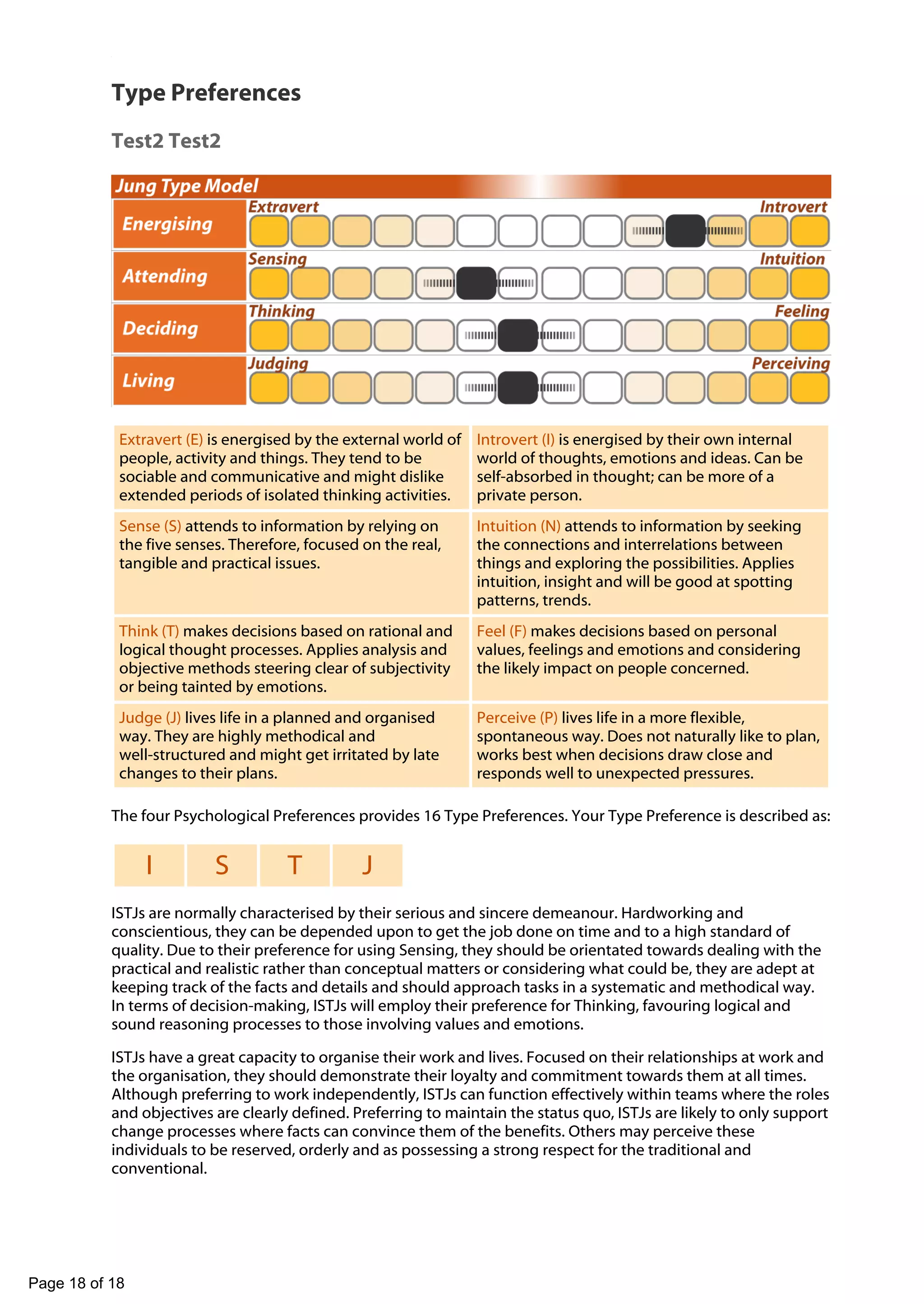 Identity Self-Perception Business Personality Questionnaire Feedback ...